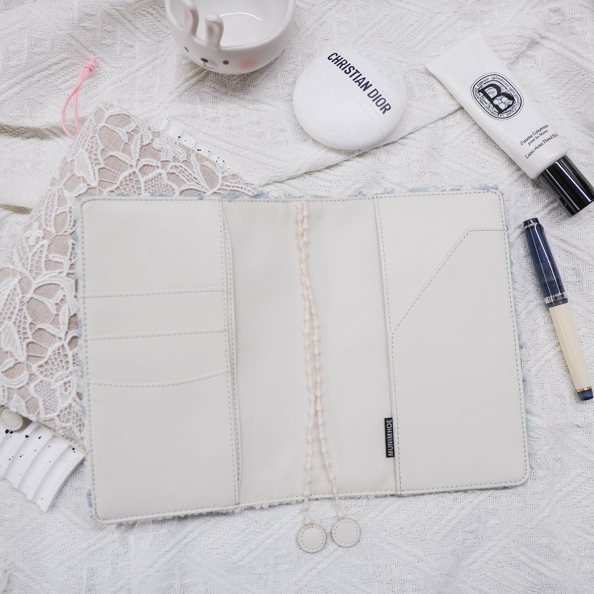 Planner Cover : Pink Floral With Gold Cat Accent Fabric (B6) // Pre Or ...