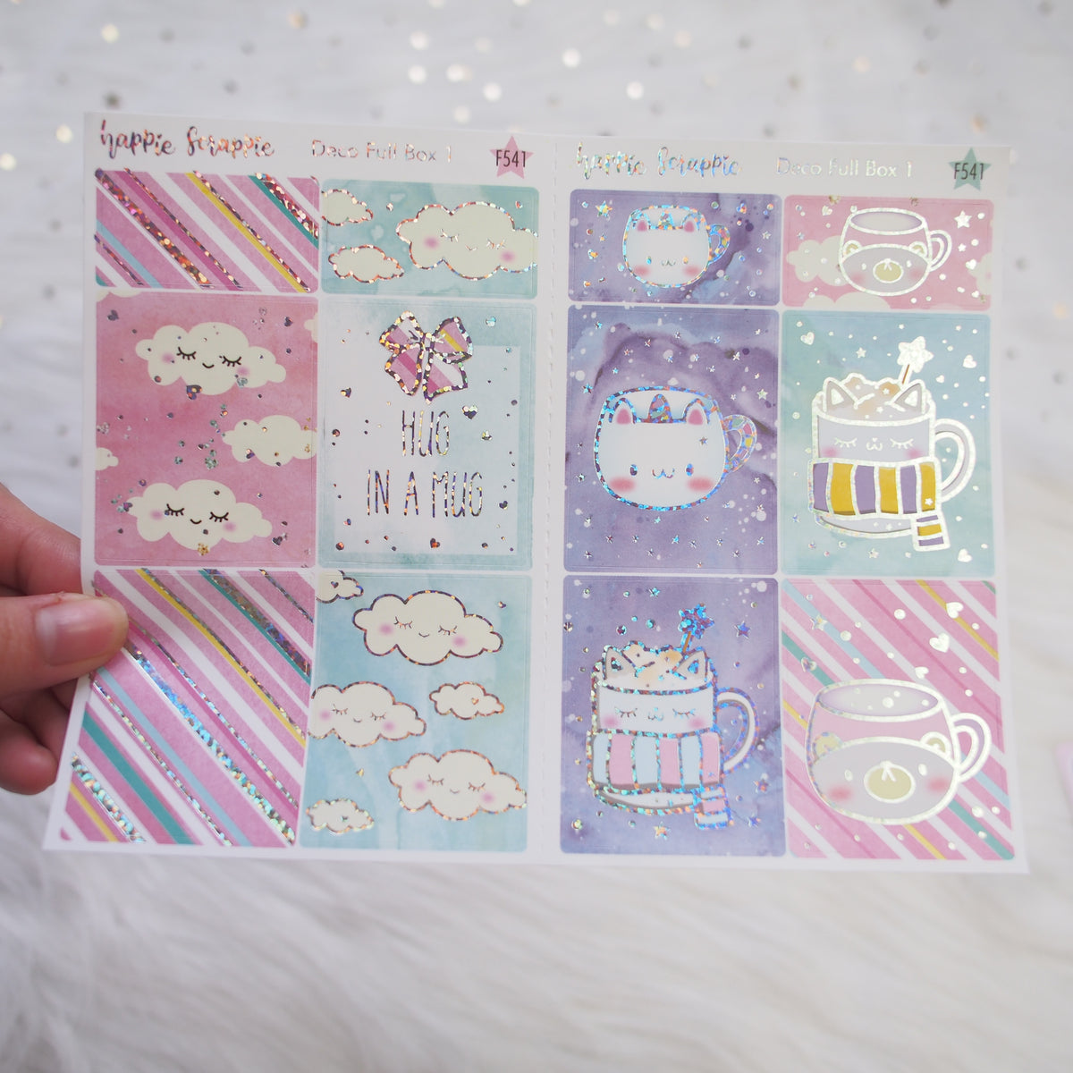 Sticker Kit - Hug In A Mug (Deco Full Boxes) - Foiled Stickers (F541 ...