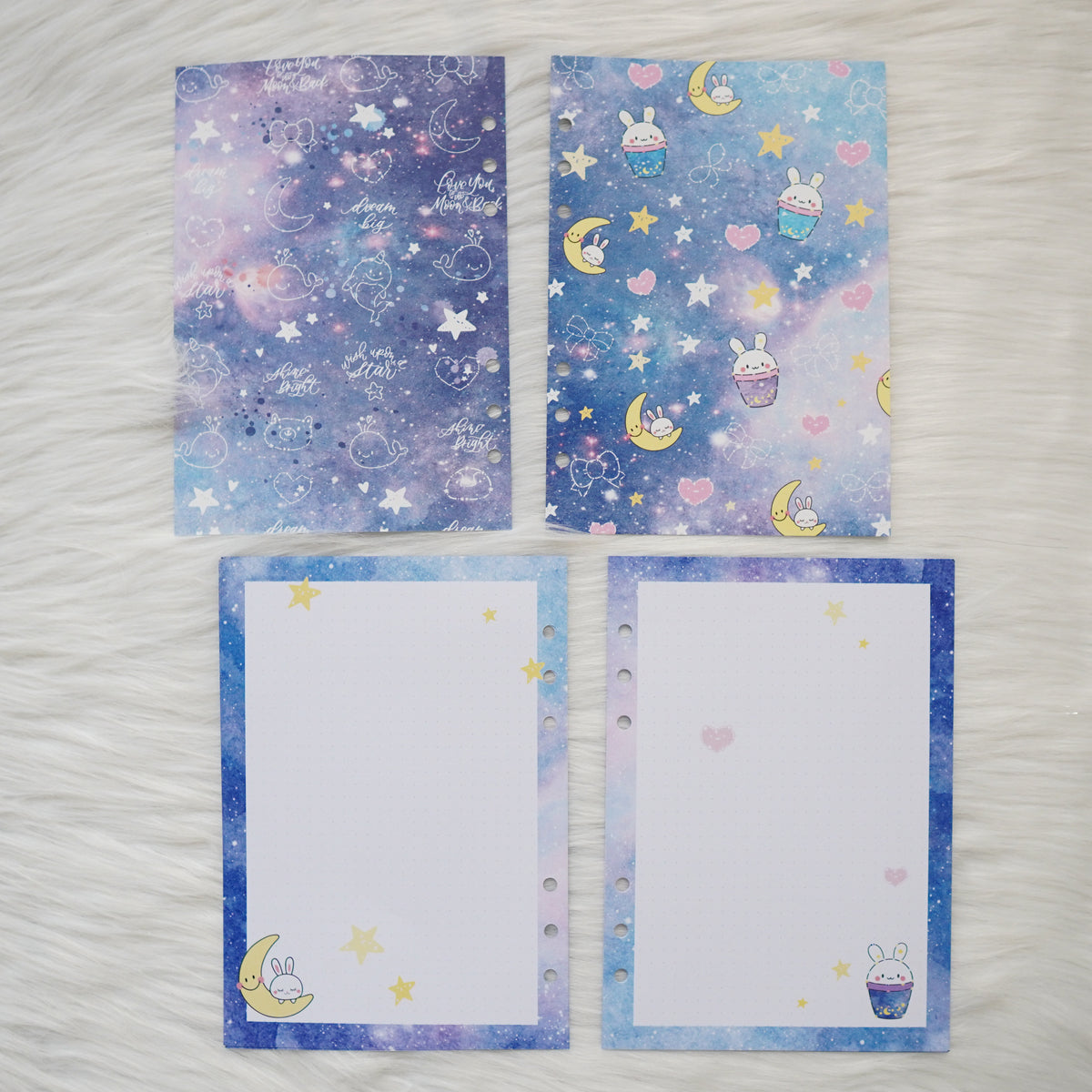 Disc / Rings Planner Inserts - Constellation // Dotted | HappieScrappie