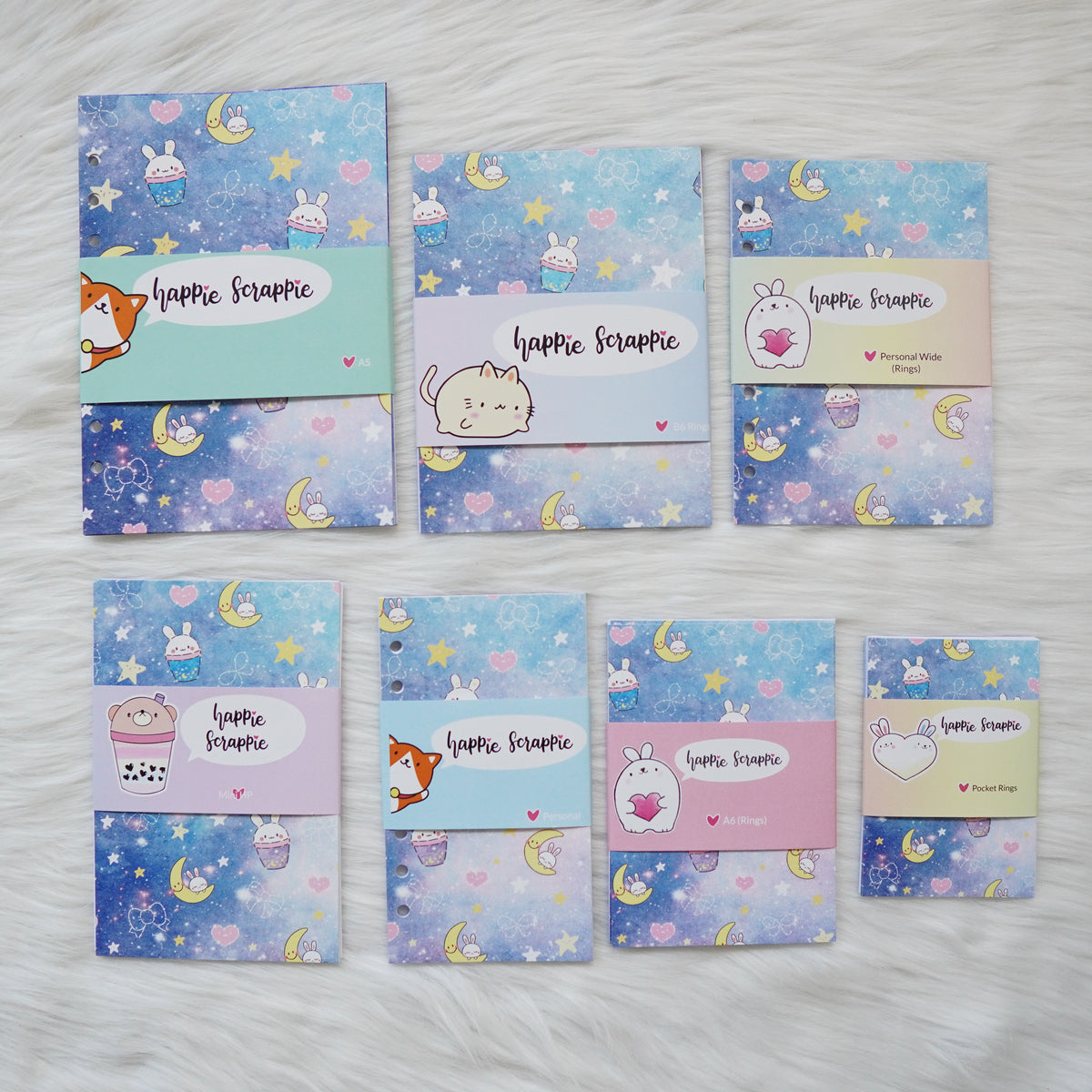 Disc / Rings Planner Inserts - Constellation // Dotted | HappieScrappie